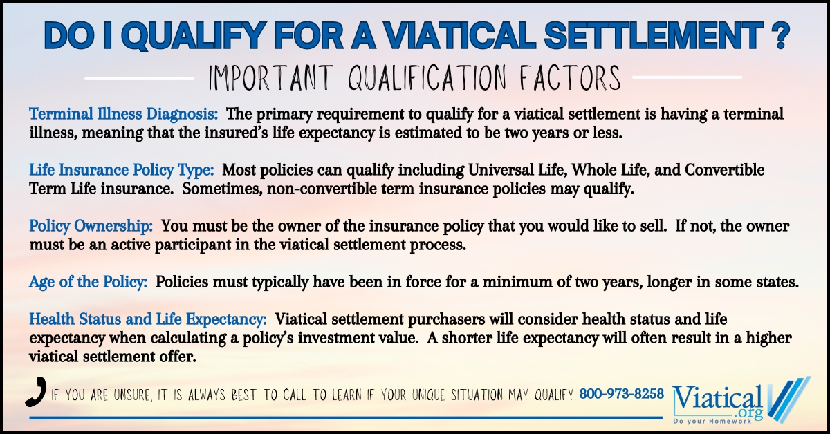 Do I Qualify for a Viatical Settlement? - Viatical