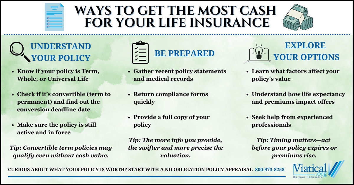 Ways to Get the Most Cash for Your Life Insurance - Viatical